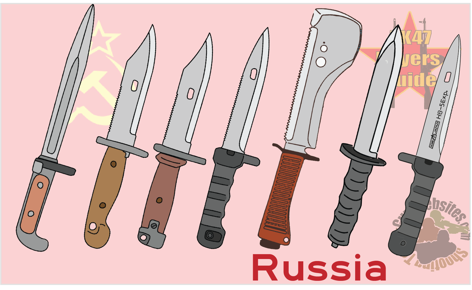 Russian Kalashnikov Bayonets | AK47 Bayonets